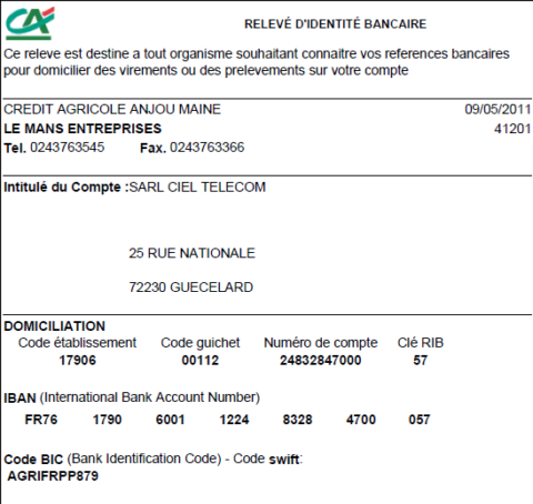 Factures - Ciel Telecom